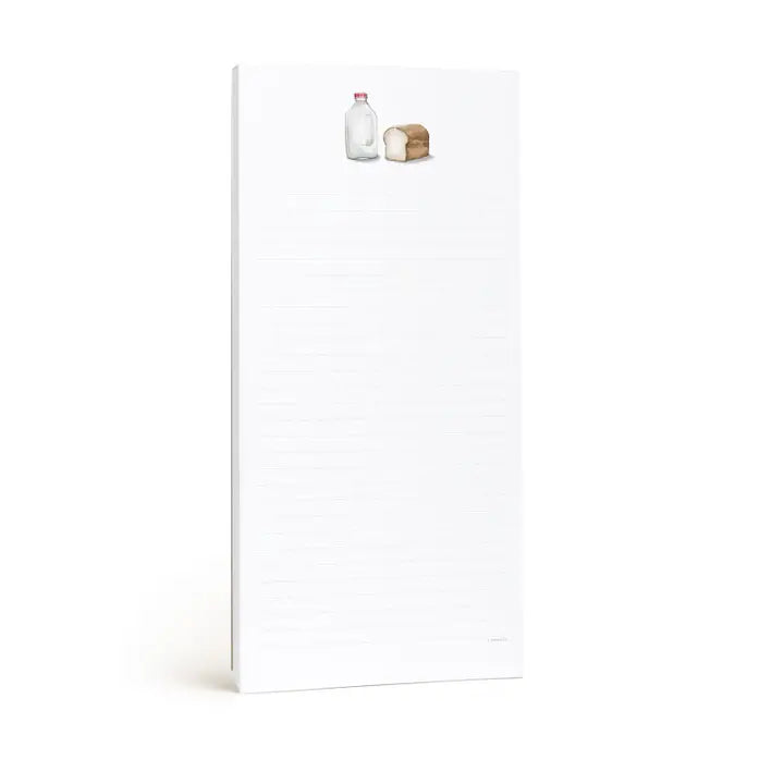 Milk and Bread Market Notepad – Modern Pastime