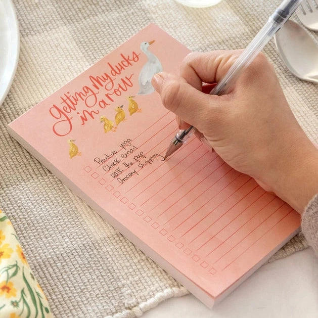 Getting My Ducks in A Row Notepad – Modern Pastime