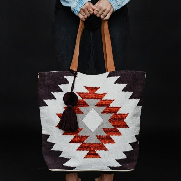 Tote Bag- Aztec Print – Modern Pastime